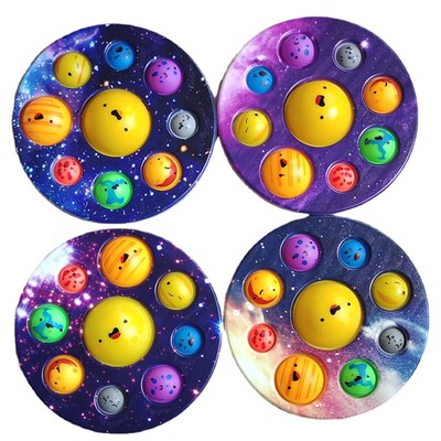 Eight Planets Simple Dimple Popset Fidget Sensory Toy keycha