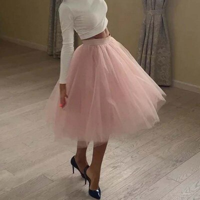 5 Layers Fashion Tulle Skirt Pleated TUTU Skirts Womens Loli