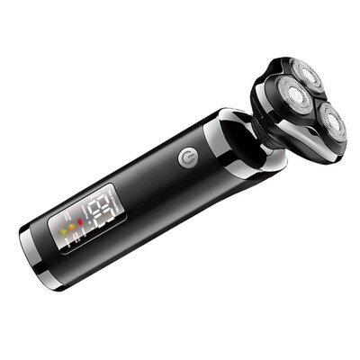 wet dry waterproof LCD display electric shaver beard electri