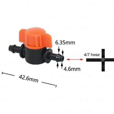4/7mm 6mm Hose Water Valve Garden Auto Drip Irrigation
