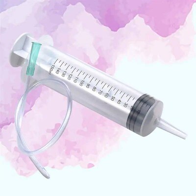 1pcs Silicone Douche Bag Enema Shower Tool Kit Enema Bulb fo