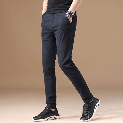 Summer New Mens Pants 98 Cotton Casual Pants teny Slim-fit
