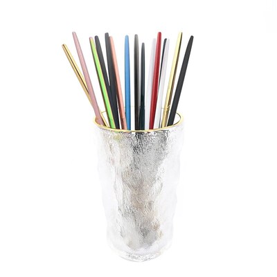 8Pcs Long Handle Ice Spoon Coffee Tea Stir Spoon Stainless S