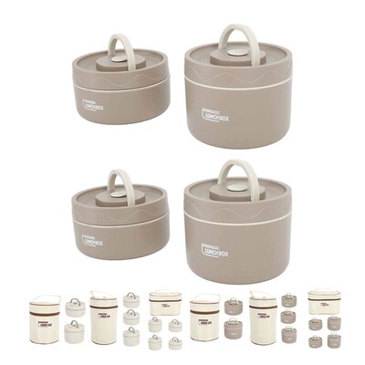 Thermal Lunch Box  304 Stainless Steel Multifunction Portabl
