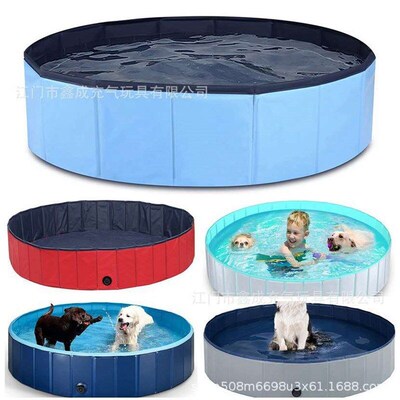 pvc pet pool red dog folding bath pool dog pool pet bath bas