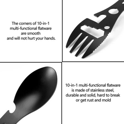 Outdoor Fork Spoon Versatile Outdoor Camping Tool Lightweigh