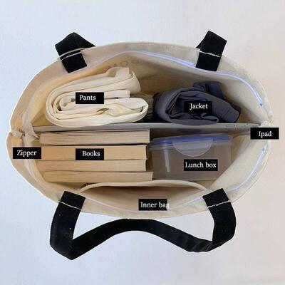 Women Canvas Shopping Bags Eco Reusable Foldable Shoulder Ba