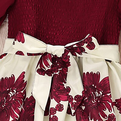 Kids Casual Dress for Girls Summer 2023 New Toddler Floral P