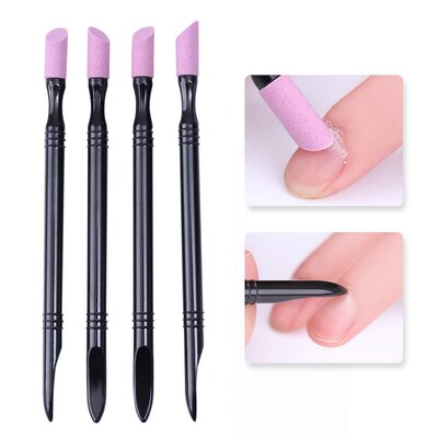 Double End Pumice Stone Nail File Rods Cuticle Hangnails Rem
