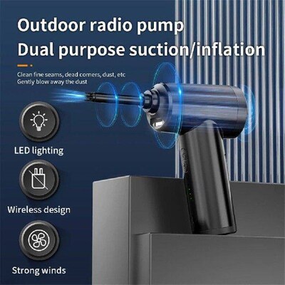 50000PRM Compressed Air Duster with Light Cordless Air