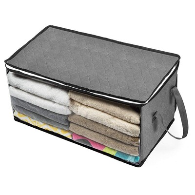Non-woven storage box quilt foldable storage bag sorting box