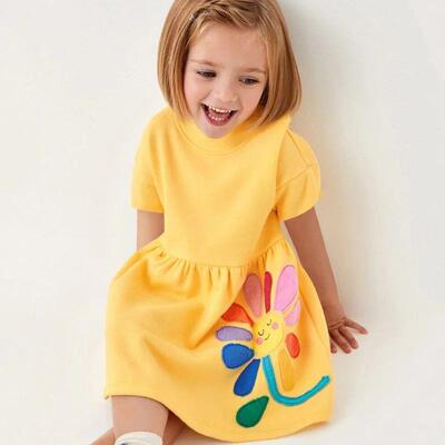 Jumping Meters  2-8 Years New Arrival Girls Dresses Flower