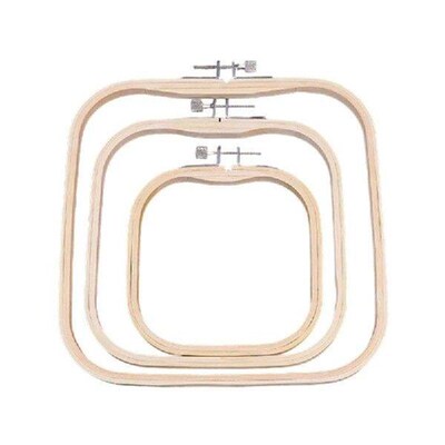 3Pcs Wood Embroidery Hoop Square Adjustable Embroidery Hoop