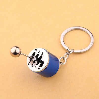 Car Speed Gearbox Gear Head Keychain Manual Transmission Lev