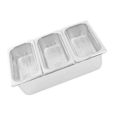 Rectangular Stainless Steel Storage Pan with Lid for