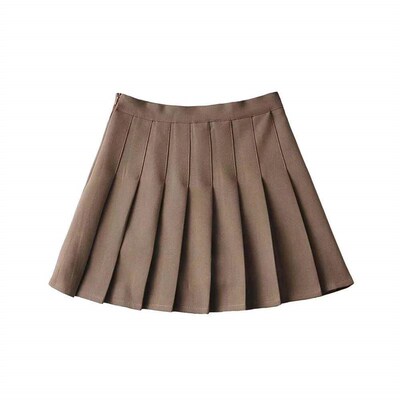 Press fit high waisted pleated skirt style, age reducing