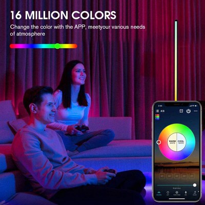 LED ambiance floor lamp, decorative atmosphere lamp, APP con