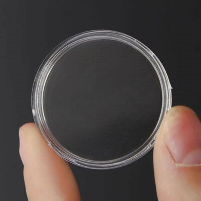 100 Pcs 25mm 27mm Air-tite Coin Holder With Rectangular Clea