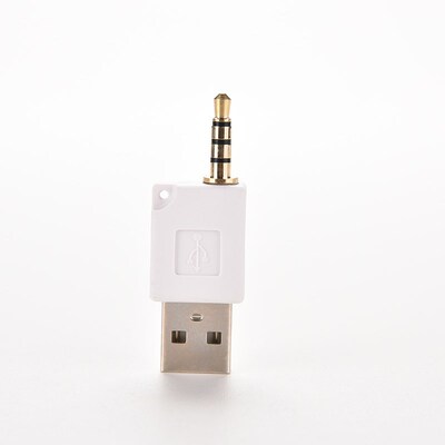 JETTING New 1PC New White 3.5mm Male AUX Audio Stereo Plug