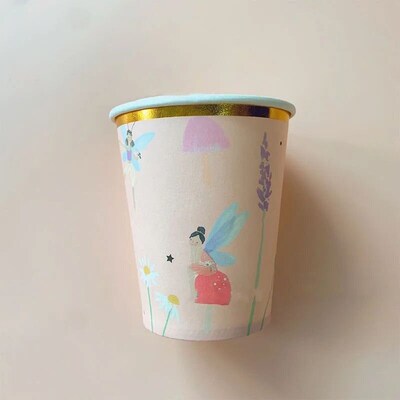 10Guests Fairy Party Disposable Tableware Butterfly Princess