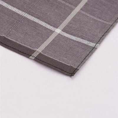 Mens Check Pocket Handkerchief, 3-Piece Pocket Handkerchief