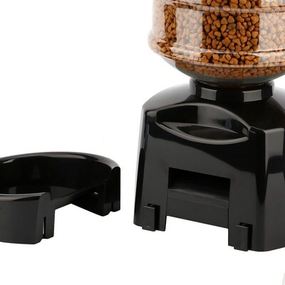 New 5.5L Automatic Pet Feeder Food Dish Bowl Dispenser LCD
