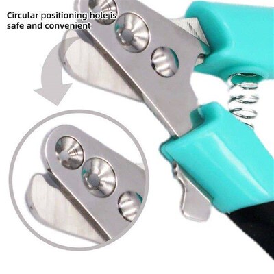 Nail scissors for cats dogs pets, round blade 2 holes