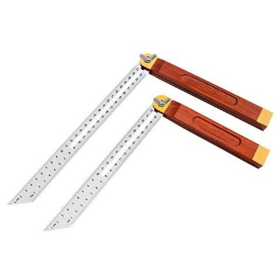 Wooden Marking Angle Rulers Gauges Tri Square Sliding