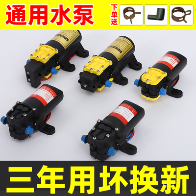 农用电动喷雾器水泵高压泵12v电机马达配件通用打药机大功率双核