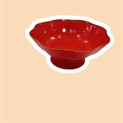 Wholesale New Creative Festive Red Trays for Home Use Plasti