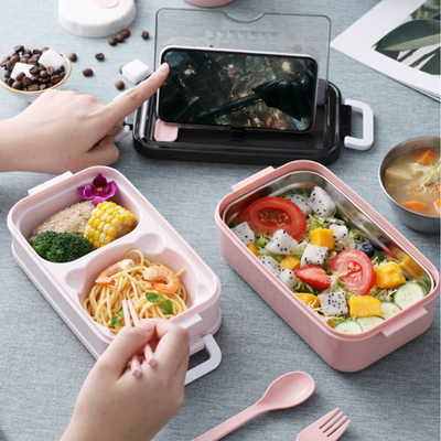 304 Stainless Steel Lunch Box Bento Box For School Kids Offi