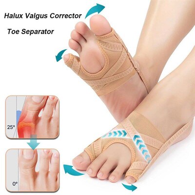 Adjustable Bunion Corrector Fabric Hallux Valgus Toe Correct