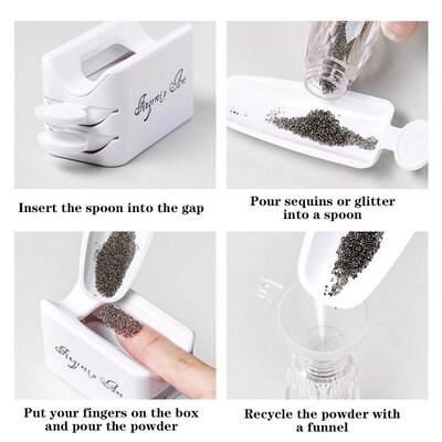 Double Layer Nail Tool French Recycling Powder Box Dipping P