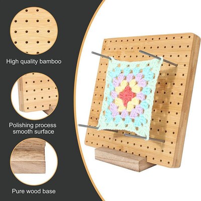Bamboo Wooden Blocking Board For Crocheting Blocking Board
