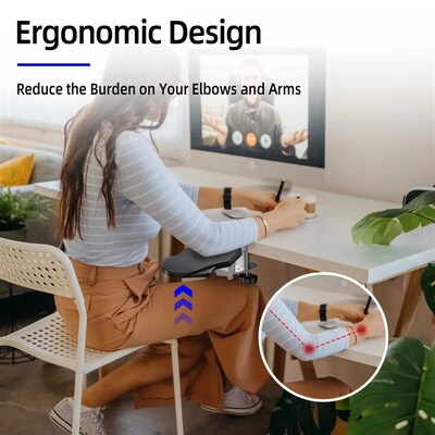 Foldable Ergonomic Computer Desk Arm Rest Pad Wrist Rest Sup