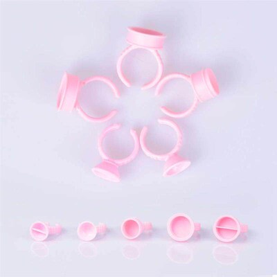 100pcs/bag Glue Rings Eyelash Extension Supplies Makeup Tool