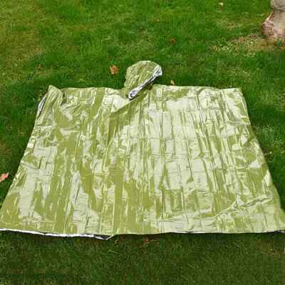 Emergency Raincoat Reusable Rain Poncho Cold Insulation