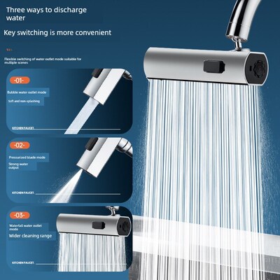 Kitchen Faucet Splash Extender universal rotating  booster