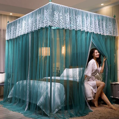 蚊帐家用2021年新款夏天带风扇支架可挂大床200220落地2米夏季