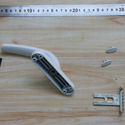 老式断桥铝把手锁 铝合金内外平开窗105mm大孔距碳钢齿轮传动执手