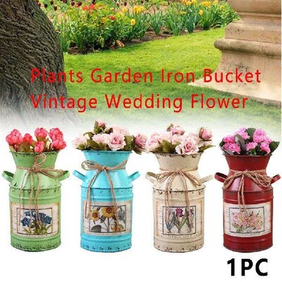 Plants Wedding Gift Craft Rural Style Flower Vase Pots Home