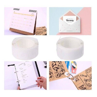 Loose-Leaf Paper Hole Reinforcement Labels Round Stickers