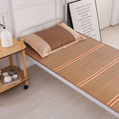 Bamboo Mat New Summer Straw Mat  Skin-friendly Carbonized Su