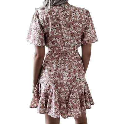 Printed sexy dress for beautiful women 美女装印花性感连衣裙