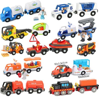 Train Track Wooden Train Toys Magnetic Set Electric Car Loco