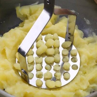 Stainless Steel Potato Masher Kitchen Pumpkin Garlic Vegetab