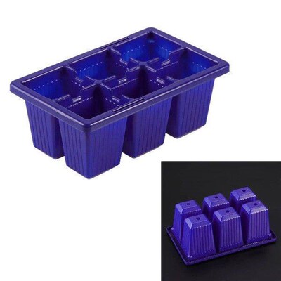 10pcs Sprouter Tray Starter Trays 6 Cells Per Tray Plant