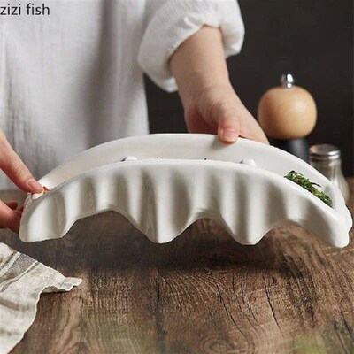 Creative Arch Bridge Shape Ceramic Plate Snack Plate