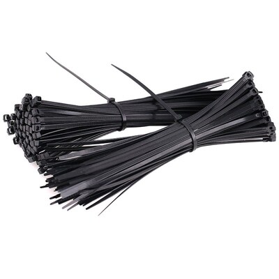 100 Pcs ABS Plastic Cable Ties Zip Fasten Wire Wrap Strap Fa