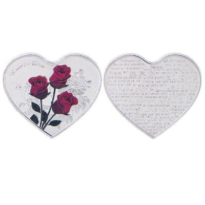 1pc I Love You Emulation Valentines Day Game Currency 38mm